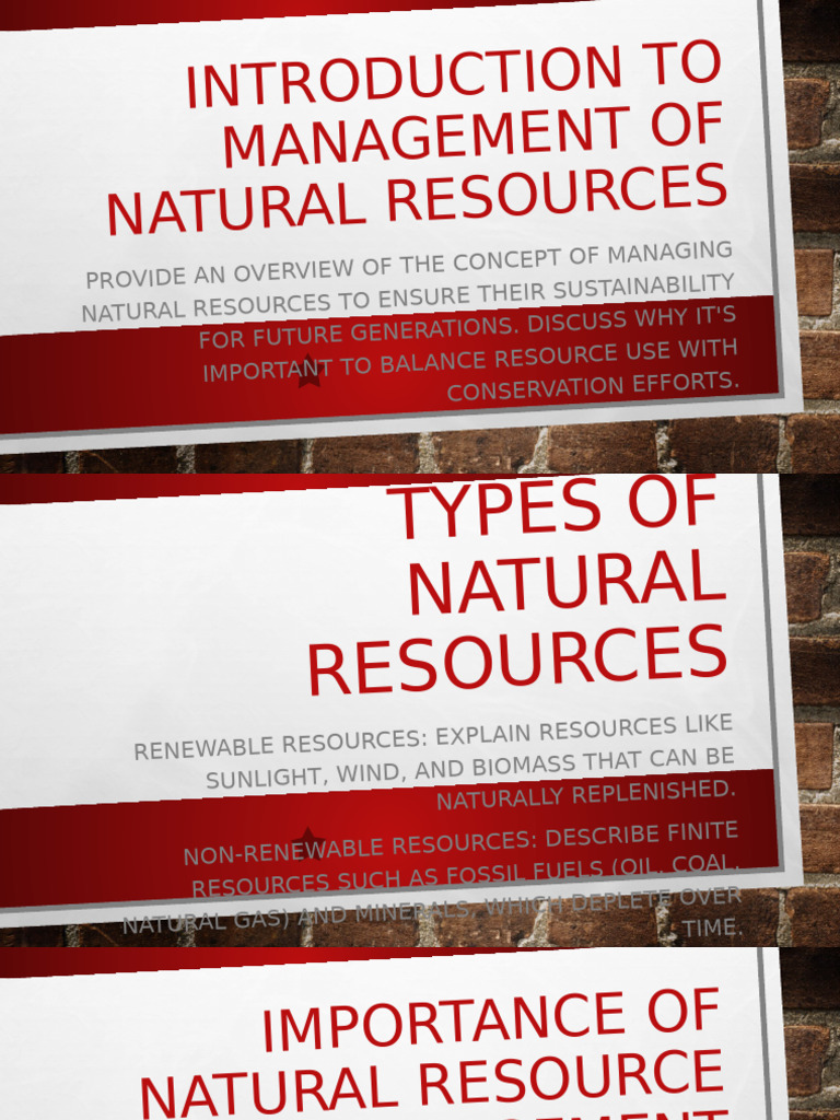 Introduction To Natural Resource Management | PDF | Foreign Language ...