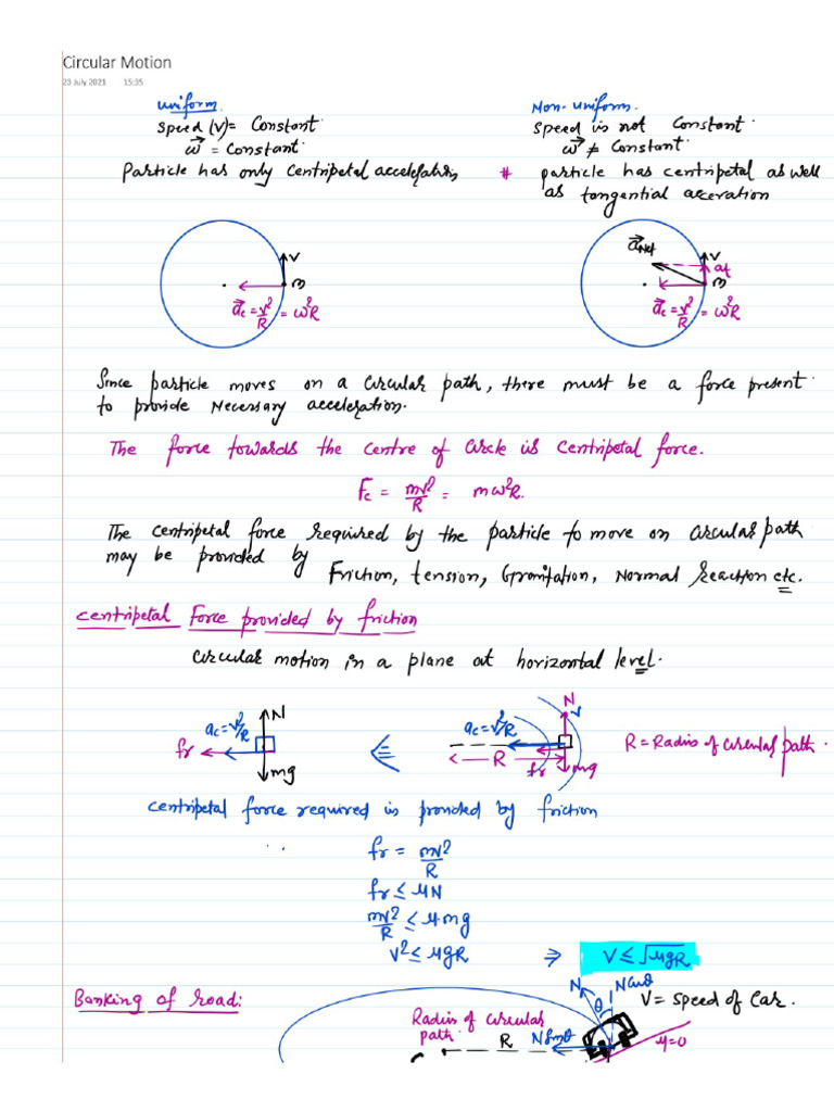 10 Circular Motion (NLM) | PDF