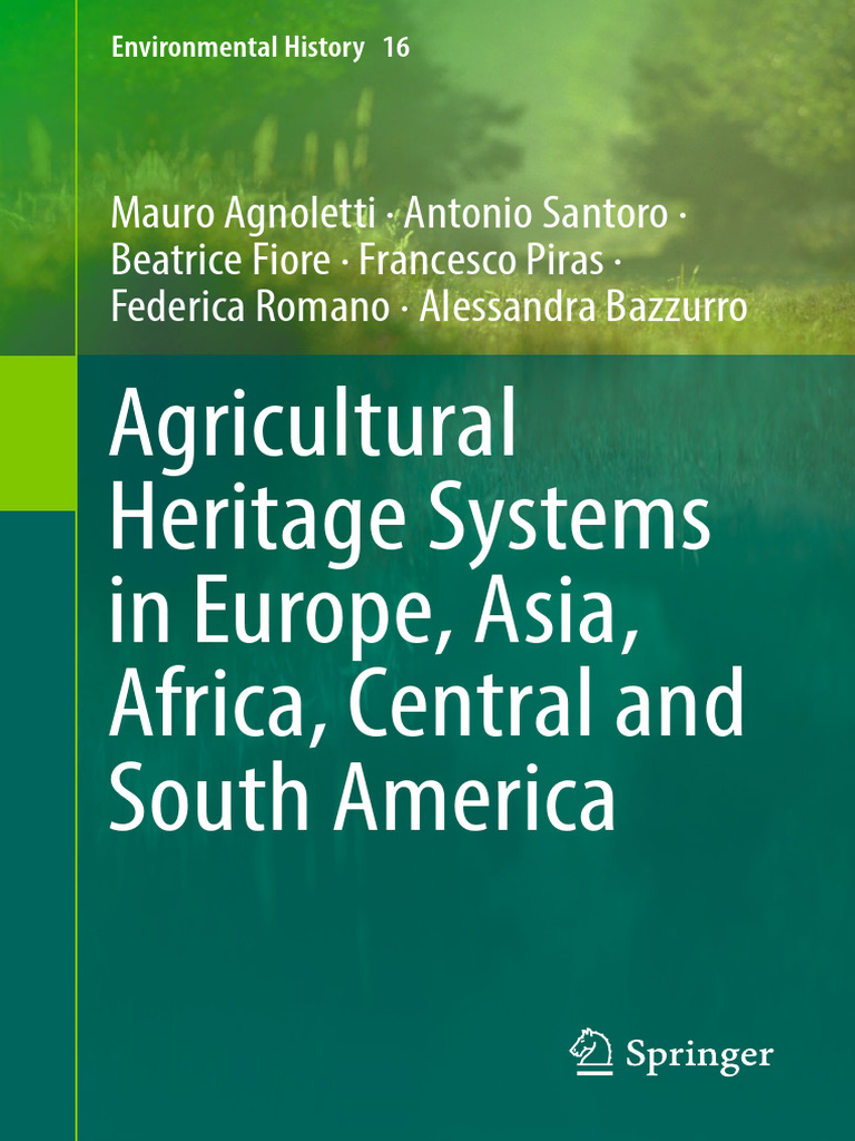 Agricultural Heritage Systems in Europe, Asia, Africa, Central and ...