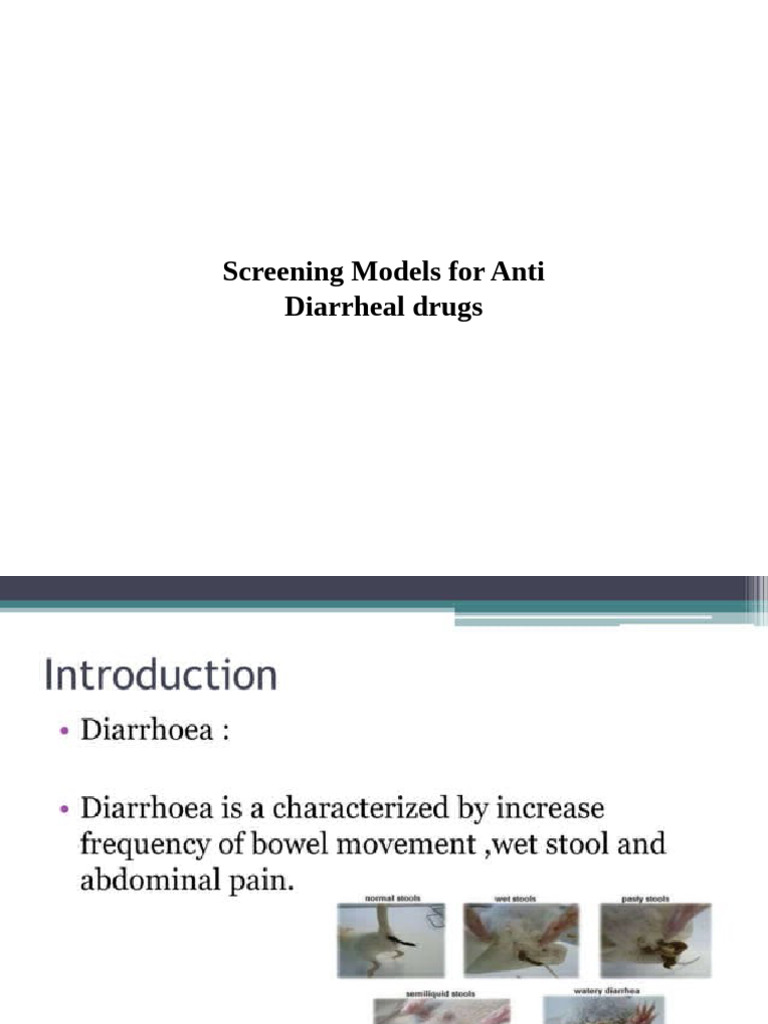 Screening Models For Anti Diarrheal Drug | PDF