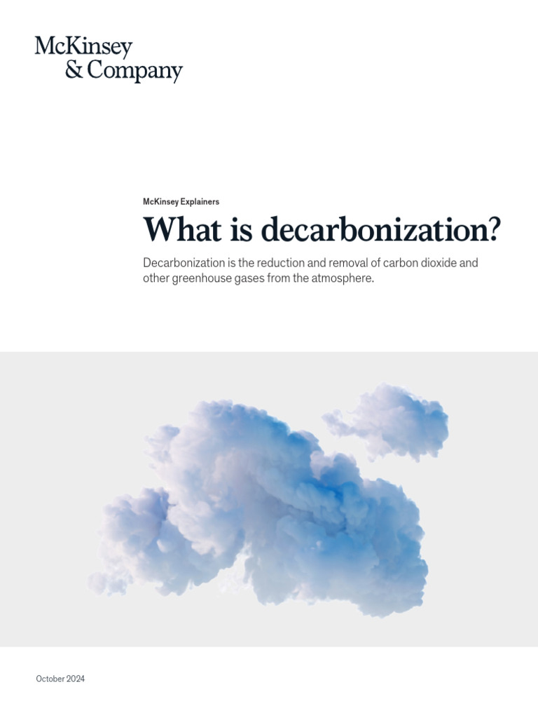 What is Decarbonization | PDF | Climate Change Mitigation | Carbon ...