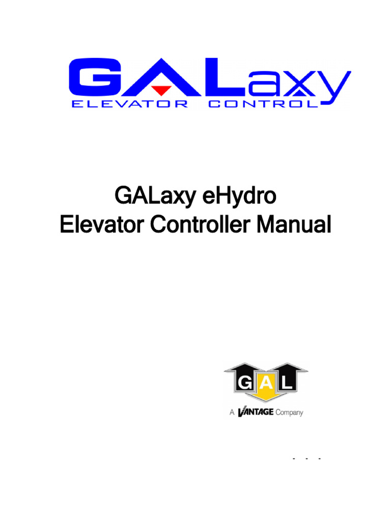 GALaxy Ehydro Controller Manual | PDF | Elevator | Input/Output