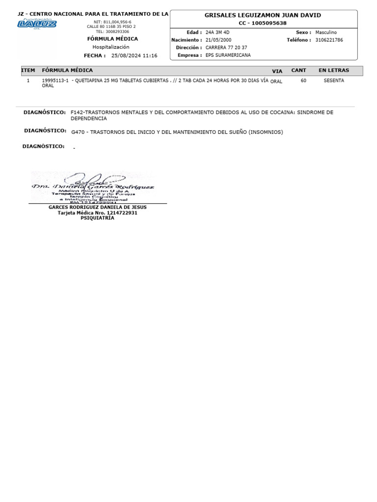 Formula Juan David | PDF