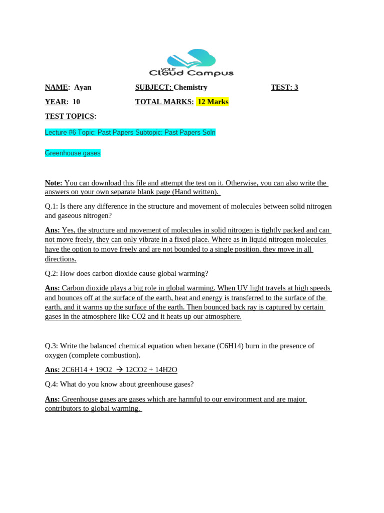 CHEMISTRY | PDF | Science & Mathematics | Technology & Engineering