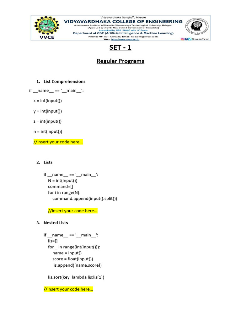 TPEC-3 - Partial Code - Set 1 | PDF | Software Engineering | Computer Programming