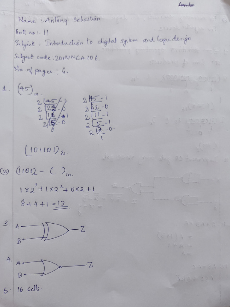 Digital and Logic Design - 11 | PDF