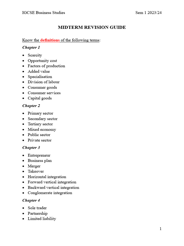 Midterm Revision Guide - LMS | PDF | Corporate Social Responsibility | Business