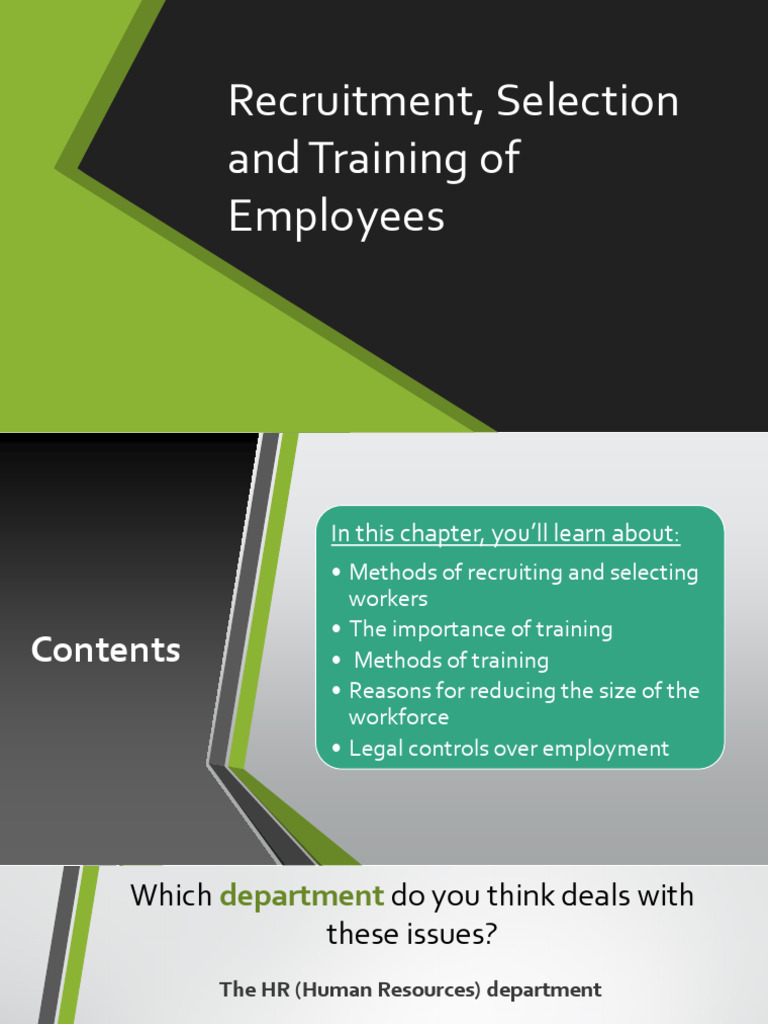 IGCSE Business Recruitment and Training Part 3 LMS | PDF | Recruitment ...