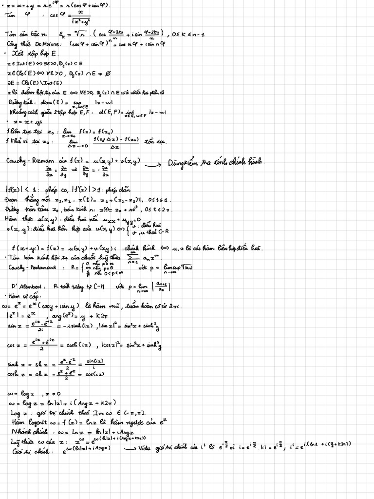 Complex Analysis Concepts and Theorems | PDF