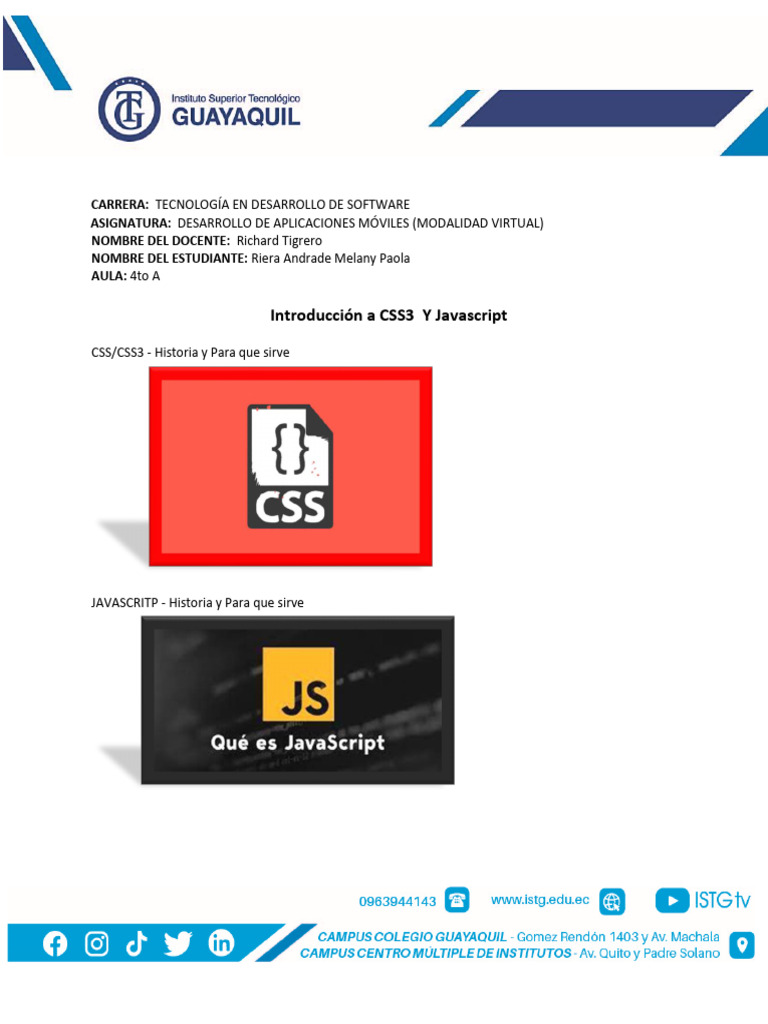 Introducción A CSS3 Y Javascript | PDF | Script Java | Modelo de objeto de documento