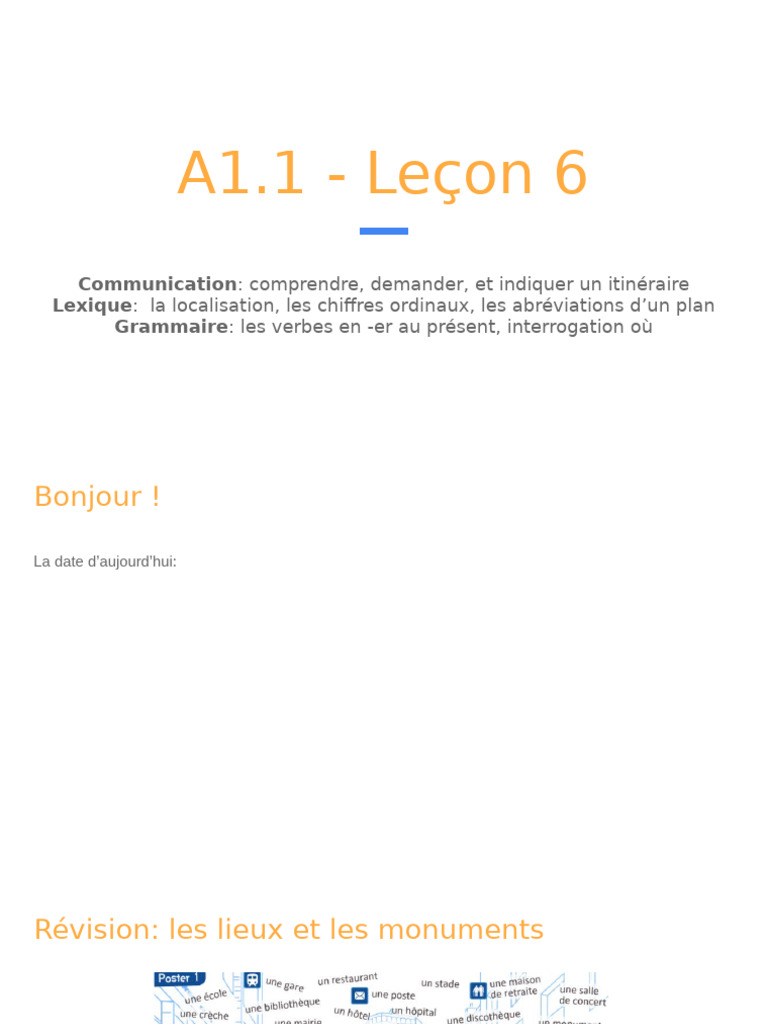 A1.1 Novembre - Leçon 6 | PDF | Verbe | Langues