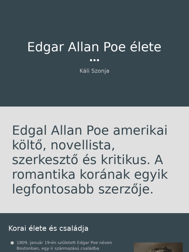 Edgar Allan Poe | PDF