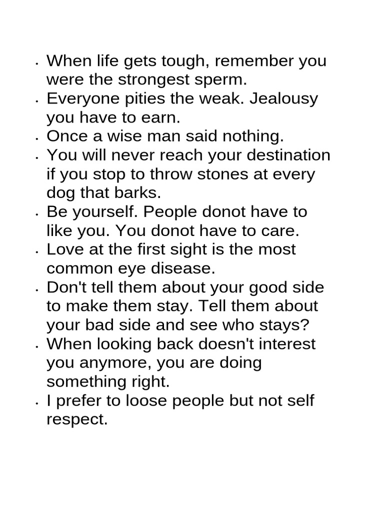 Life Lessons and Wisdom Quotes | PDF