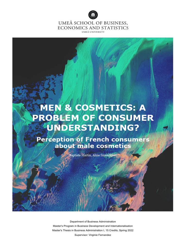 Men and Cosmetics | PDF | Brand | Consumer Behaviour