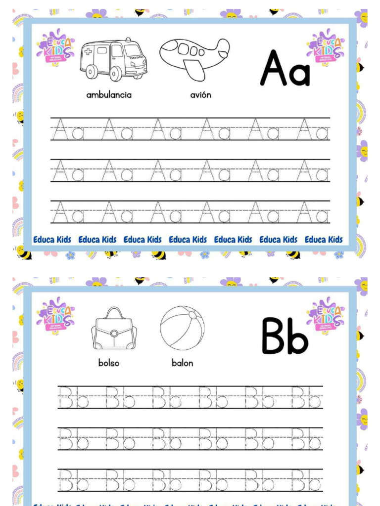 Escritura Guiada Abecedario | PDF