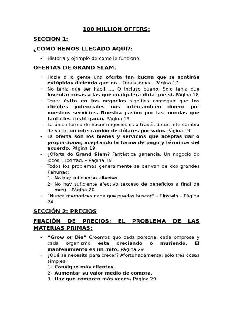100 Million Offers | PDF | Oferta (economía) | Precios