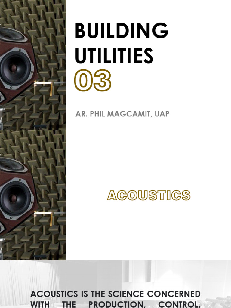 Bu03 Acoustics | PDF | Sound | Acoustics