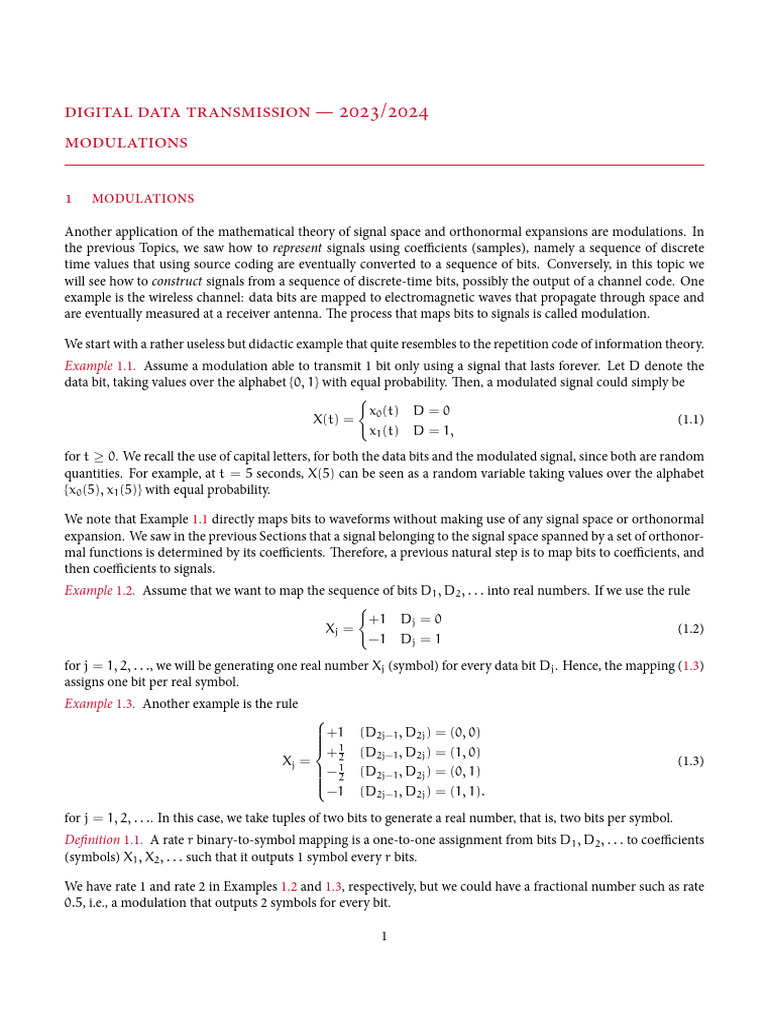 T3_Modulations | PDF | Modulation | Bandwidth (Signal Processing)