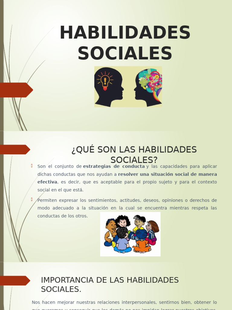 Habilidades Sociales | PDF | Habilidades sociales | Las emociones