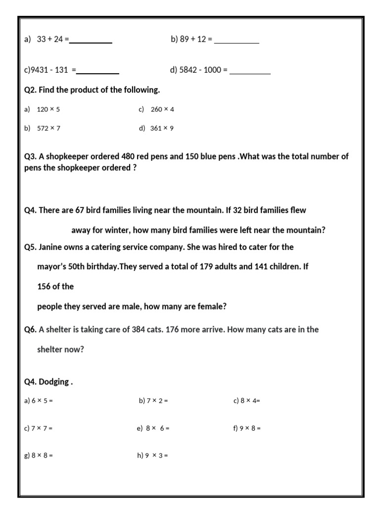 Math Practice 3 | PDF
