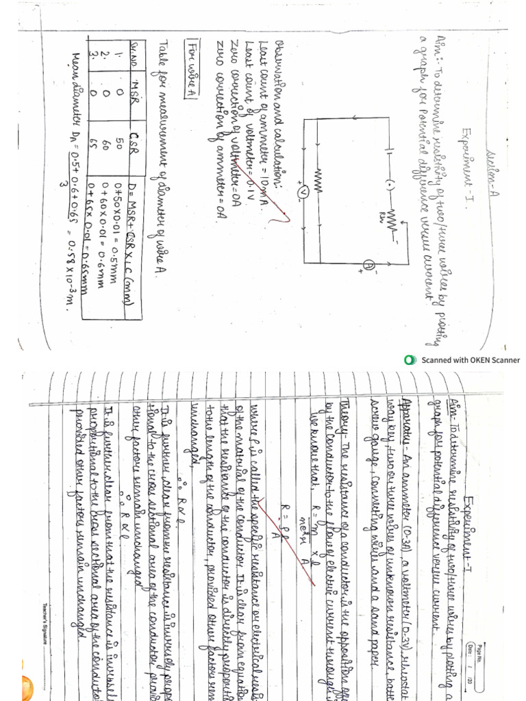 Physics Practical 2023-24 | PDF