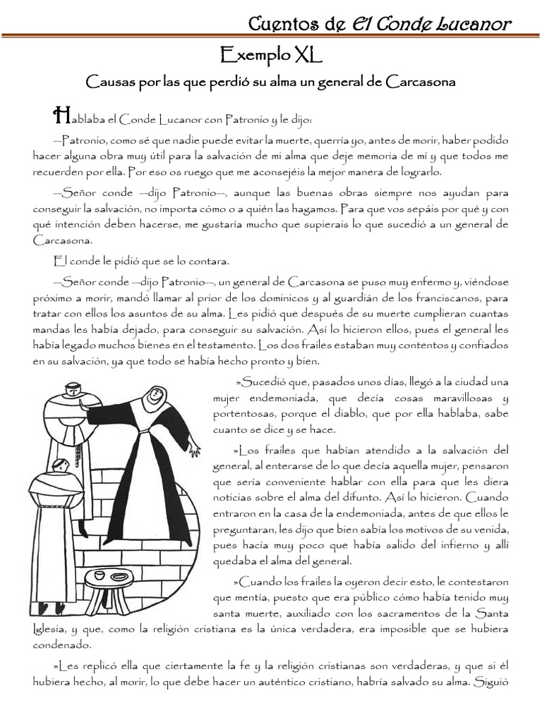 Los Cuentos Del Conde Lucanor - Completos | PDF