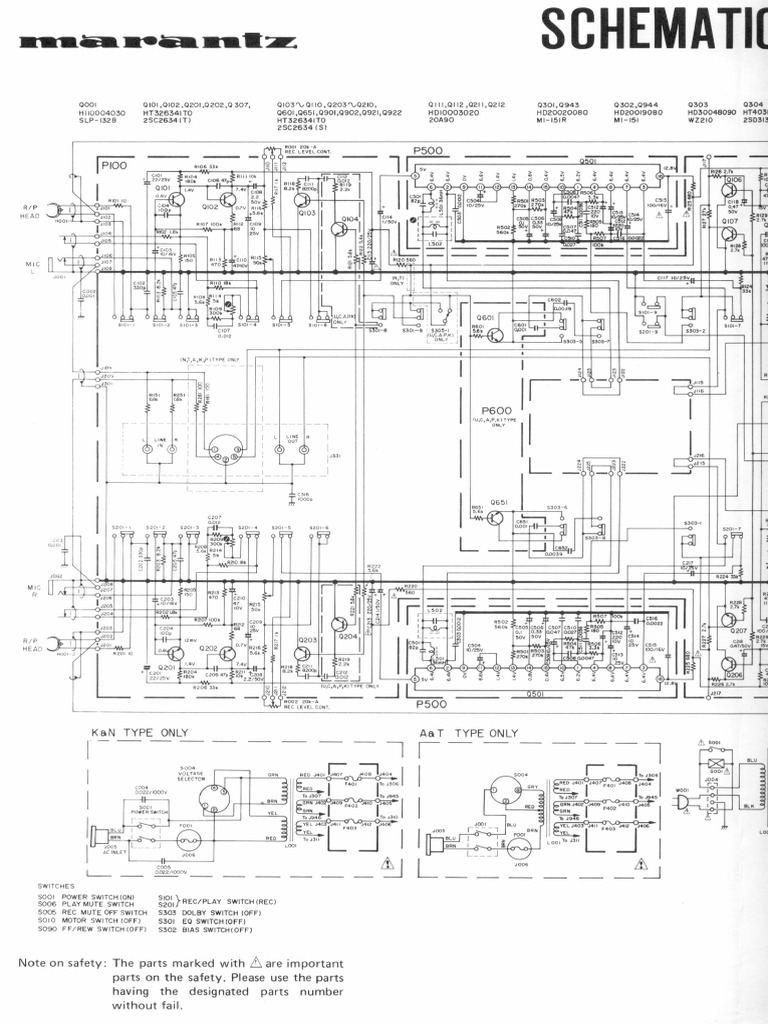 Marantz SD 1000 Schematic | PDF