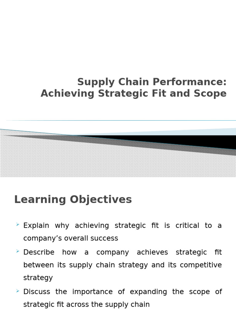 Supply Chain Performance | PDF | Supply Chain | Strategic Management