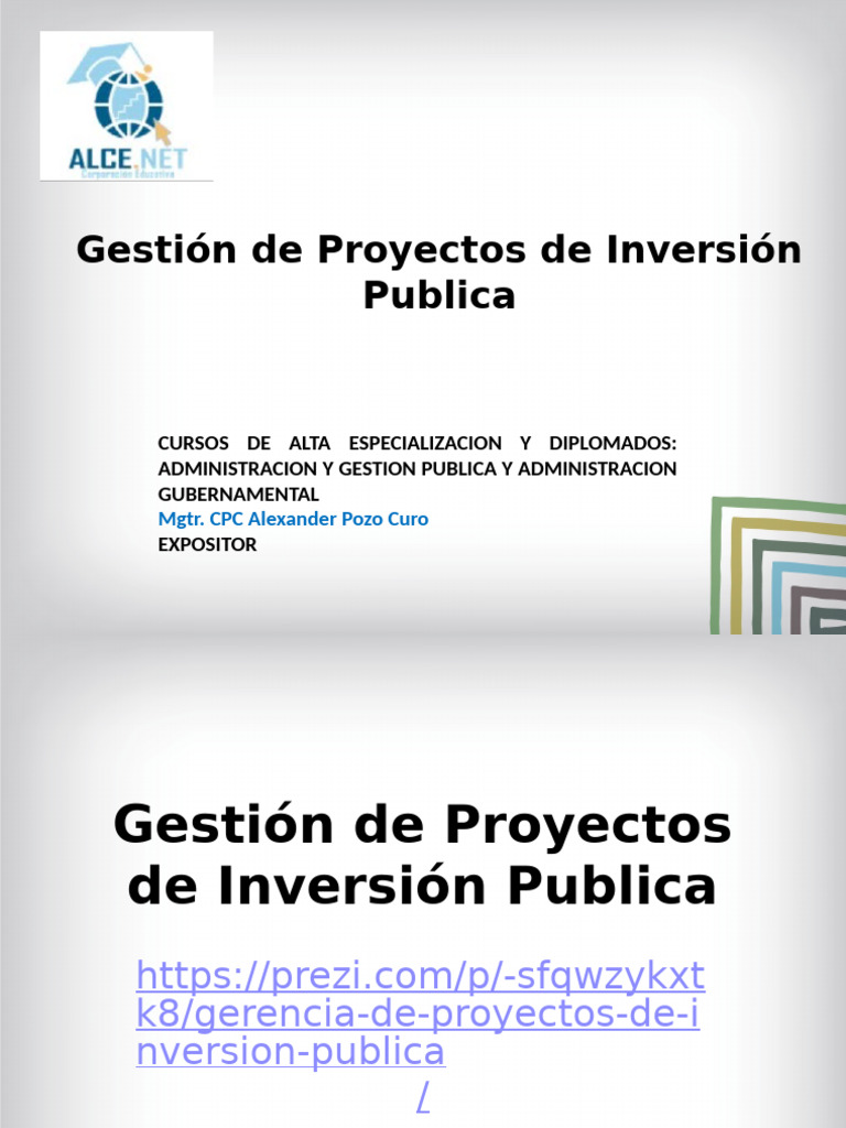 Gestion de Proyectos de Inversion Publica | PDF | Arte | Tecnología