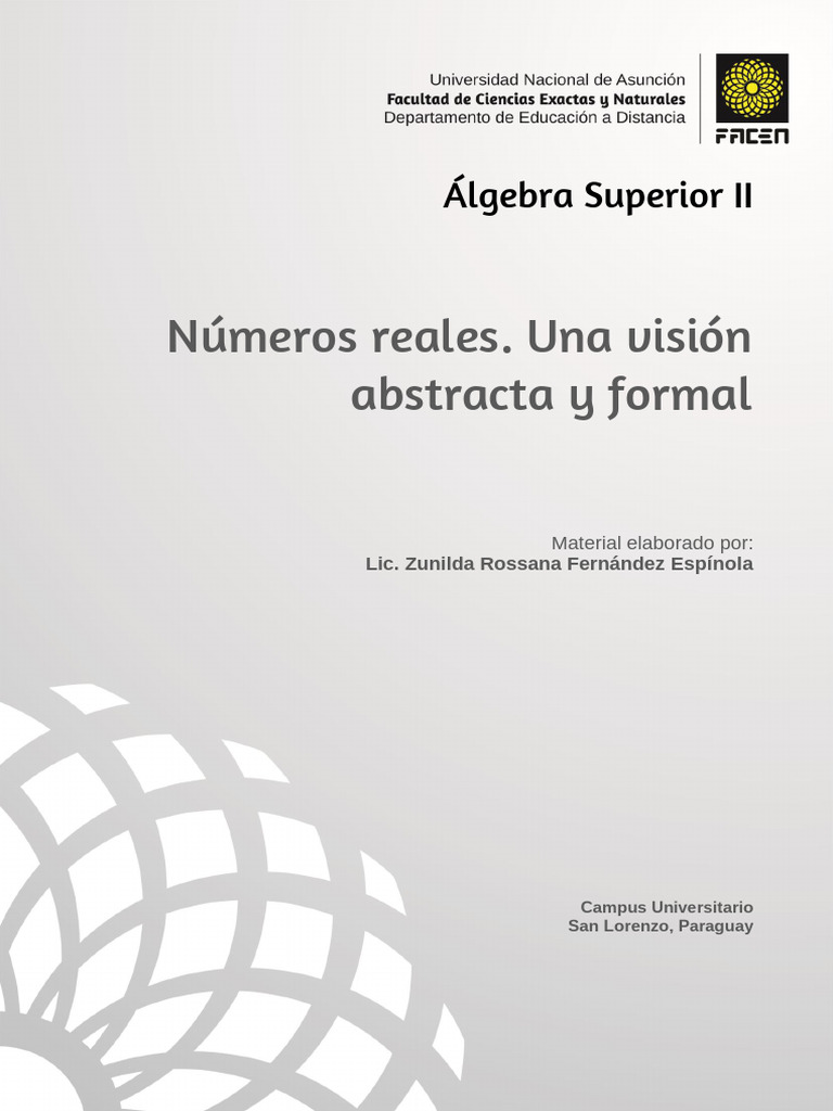 Algebra Superior | PDF | Intervalo (Matemáticas) | Número Real
