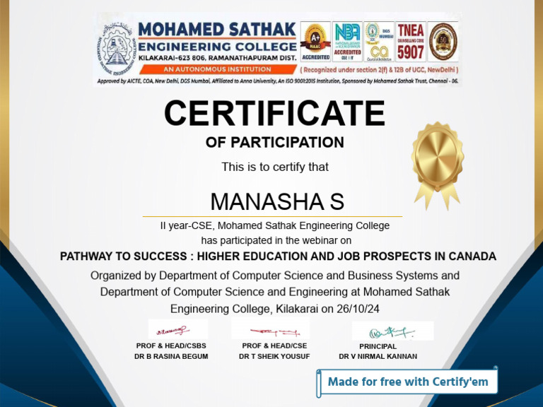 Webinar On - Pathway To Success - 5 | PDF