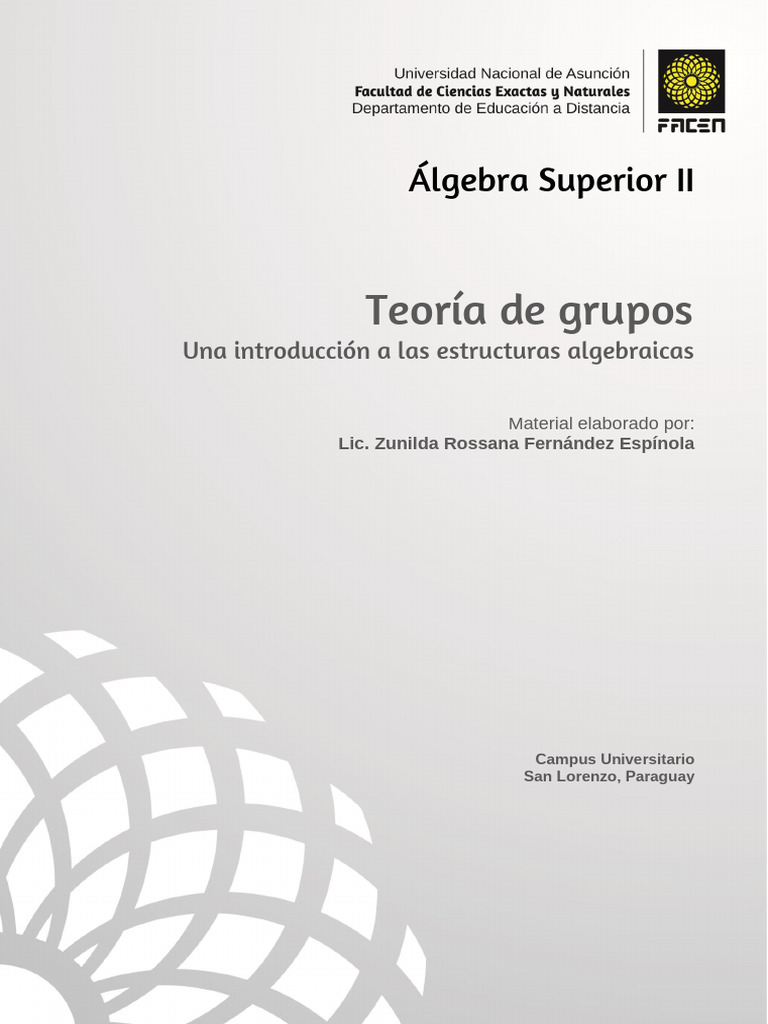 Algebra Superior | PDF | Grupo (Matemáticas) | Conjunto (Matemáticas)