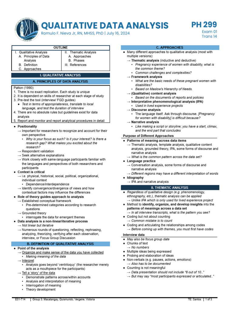 Qualitative Data Analysis Overview | PDF | Qualitative Research | Cognition