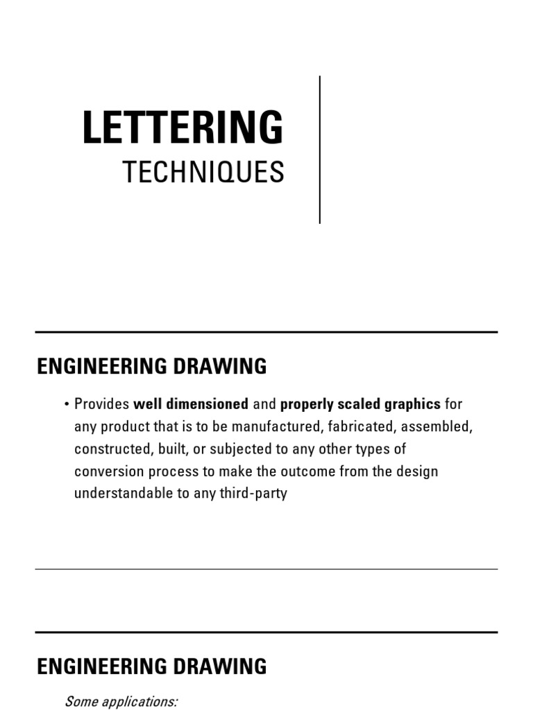 ENGR & ARCH LETTERING | PDF | Engineering