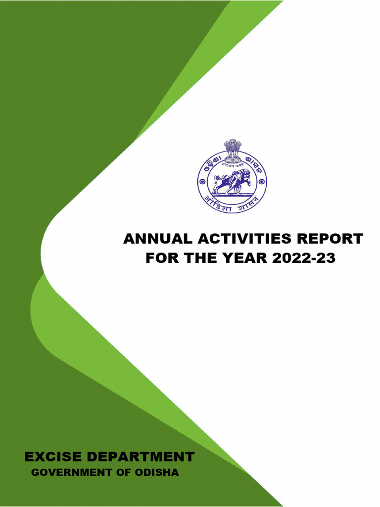 EXCISE - Financial Annual Activities Report 2022-23 | PDF | Inspector | Excise