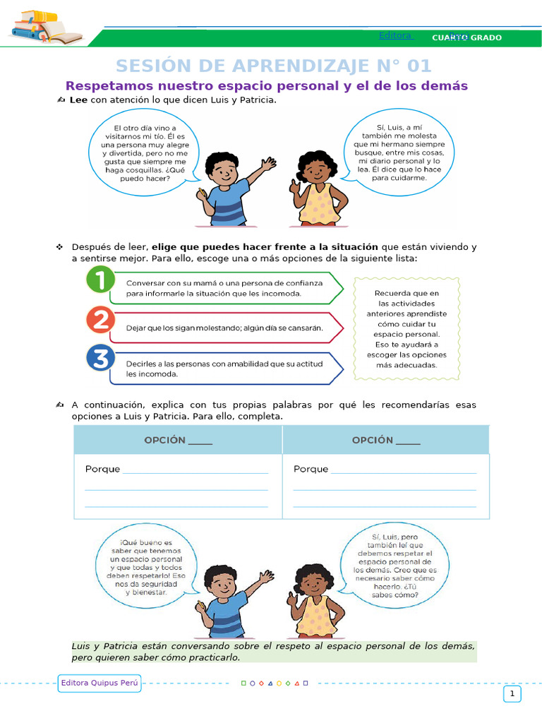 Anexo de Sesiones de Aprendizaje - EDA X Semana 1 - Editora Quipus Perú | PDF | Importar | Masa