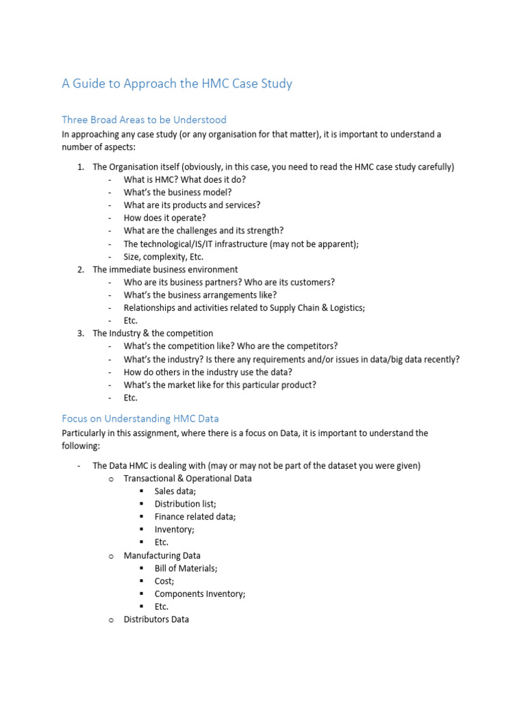 HMC Guide | PDF | Data | Analytics