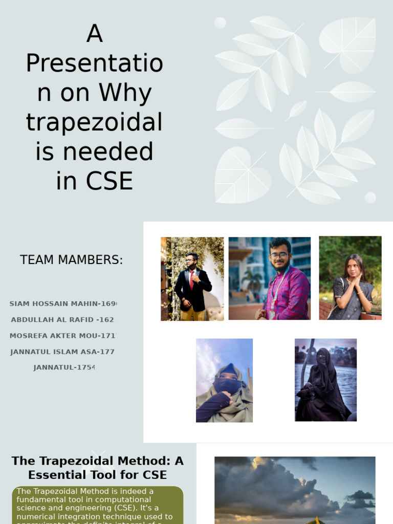 Trapezoidal Method In Cse Applications Pdf