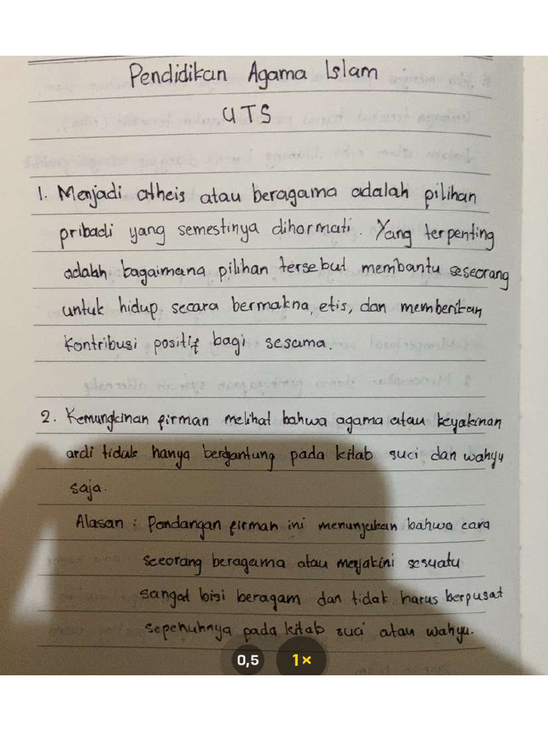 Uts Pendidikan Agama | PDF