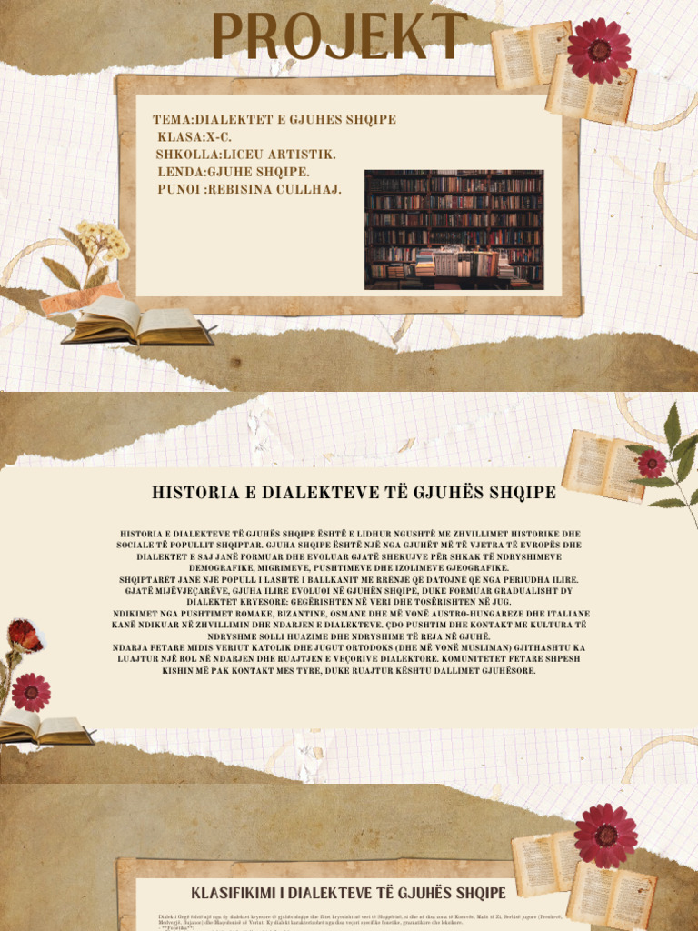 Brown Cream Scrapbook Reading Through Time Presentation PDF | PDF