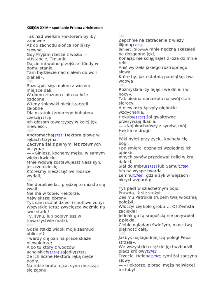 HOMER - Iliada | PDF