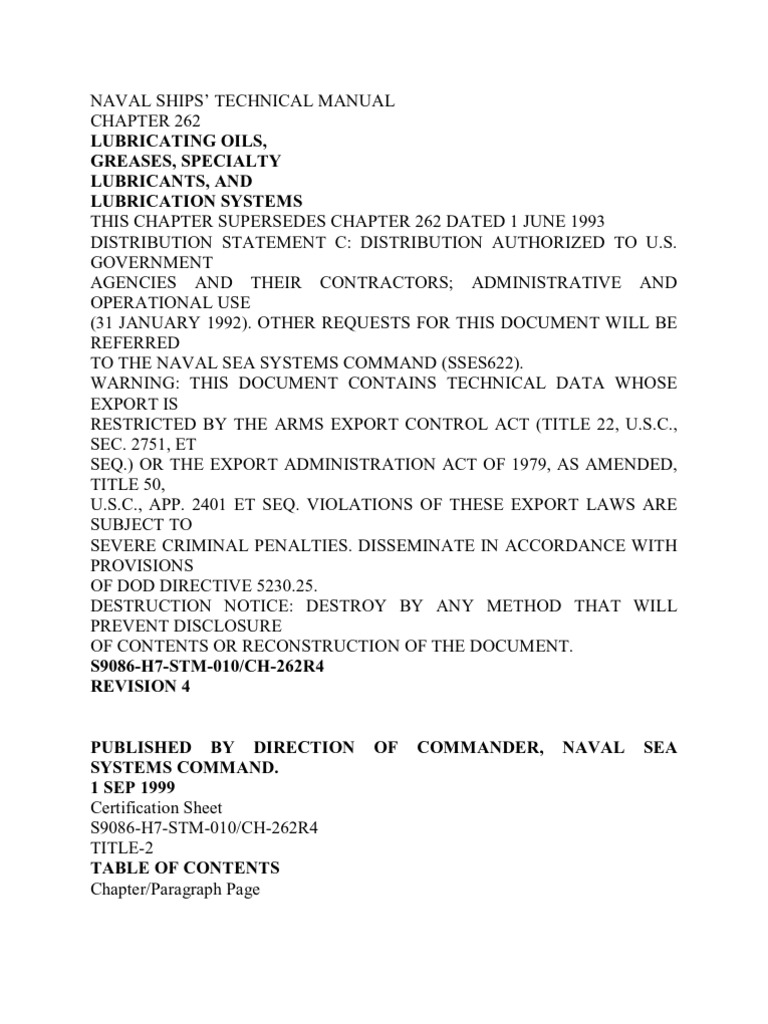 Naval Ships | PDF | Lubricant | Motor Oil
