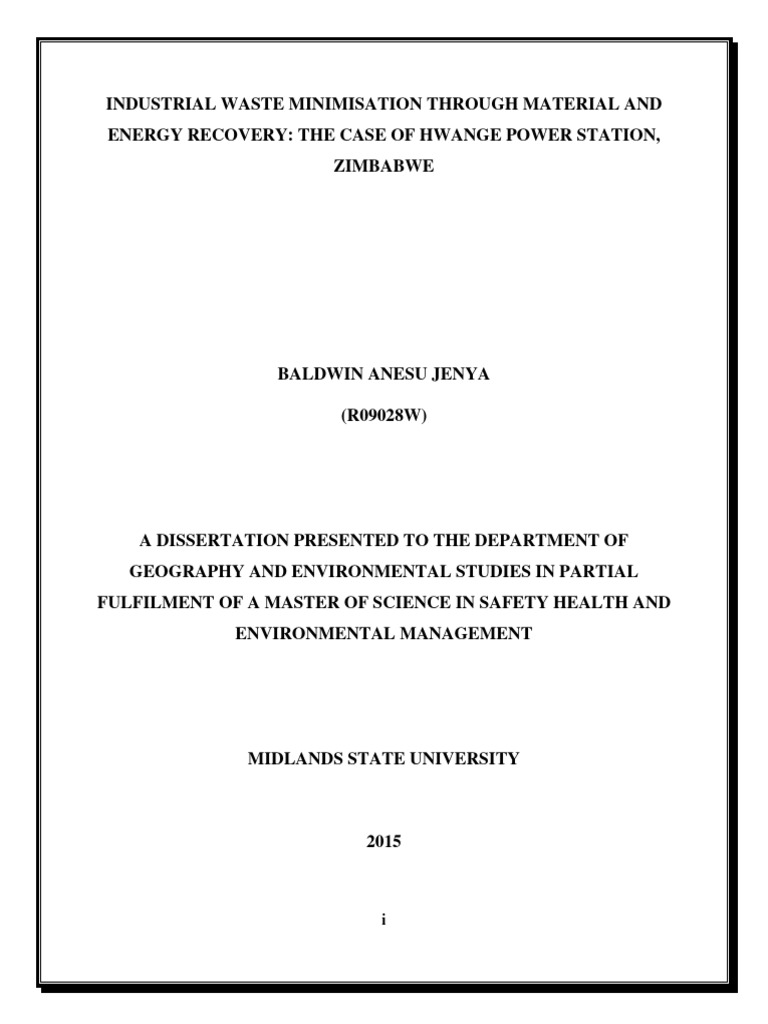 Industrial Waste Minimisation Through Ma | PDF | Waste | Waste Management