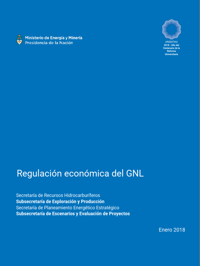 Documento de Contexto - Regulacion Economica GNL | PDF | Gas natural licuado | Gases