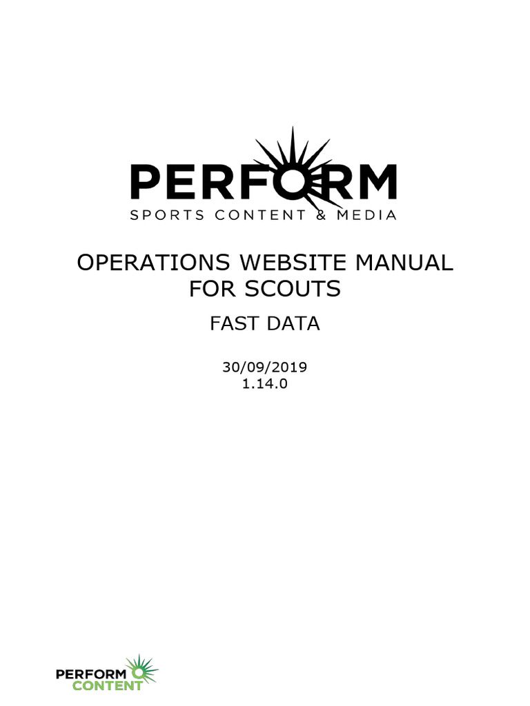 Perfom Operation Data Manual | PDF | Password | Login