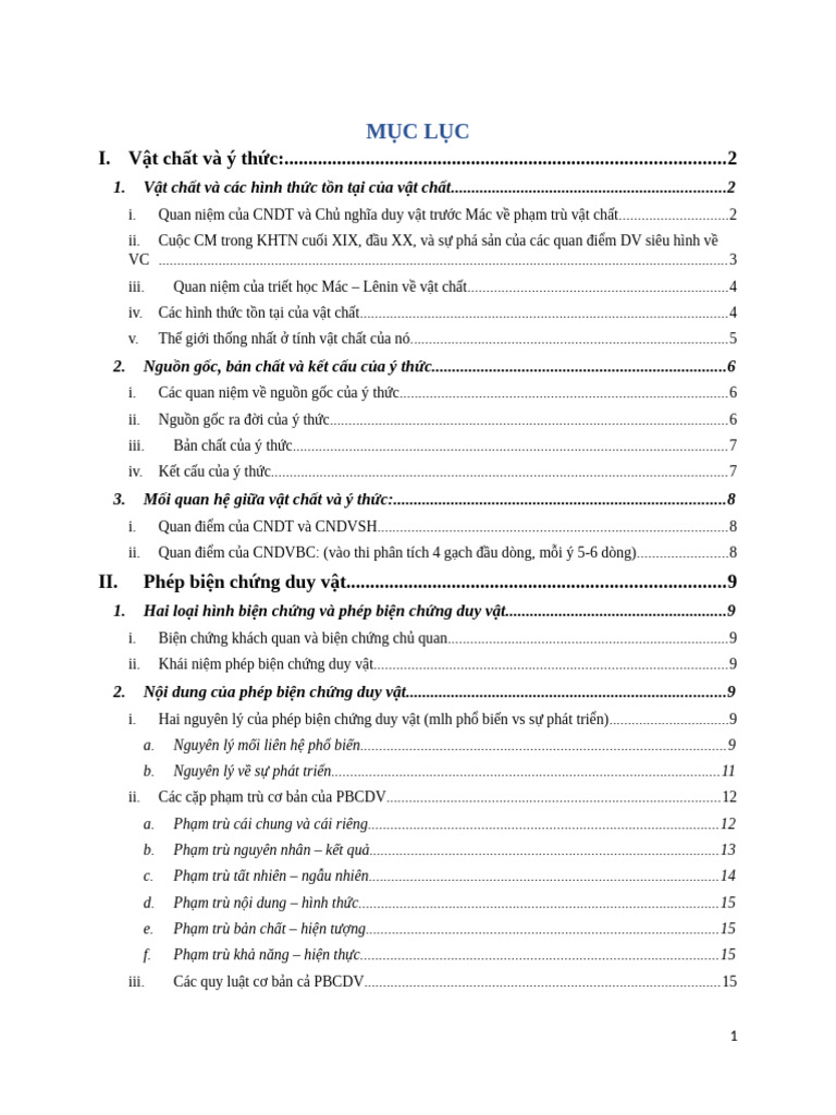 Tài Liệu Thi Gki Triết | PDF