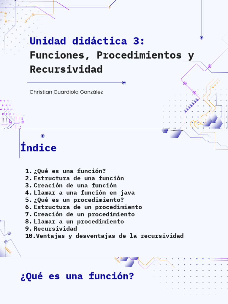 Funciones y Recursividad en Java | PDF | Java (lenguaje de programación) | Función (Matemáticas)
