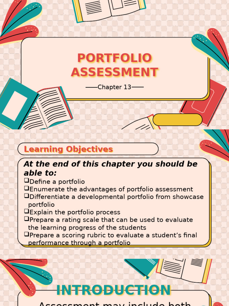 Portfolio Assessment Guide and Process | PDF | Educational Assessment ...
