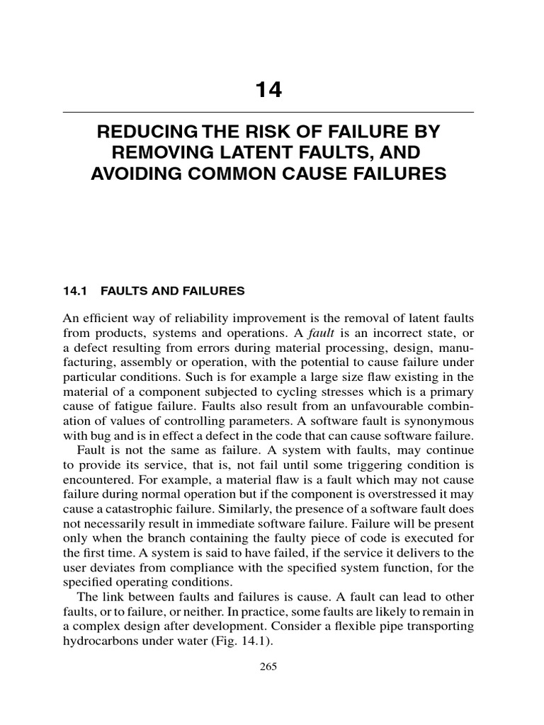 Reducing Latent Faults & Failures | PDF | Reliability Engineering ...