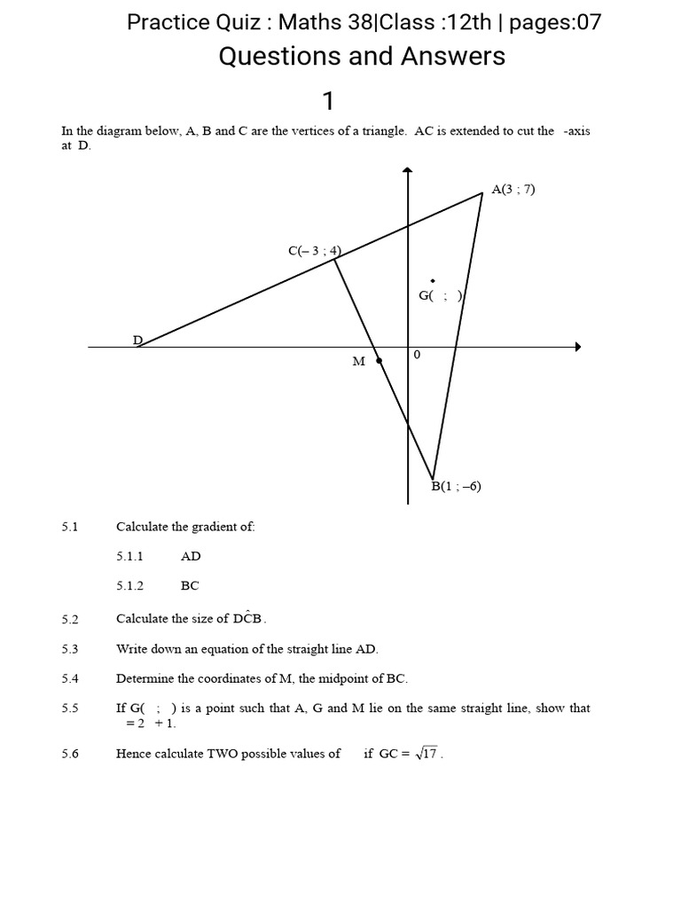 Maths Practice41 | PDF | Geometry | Elementary Mathematics